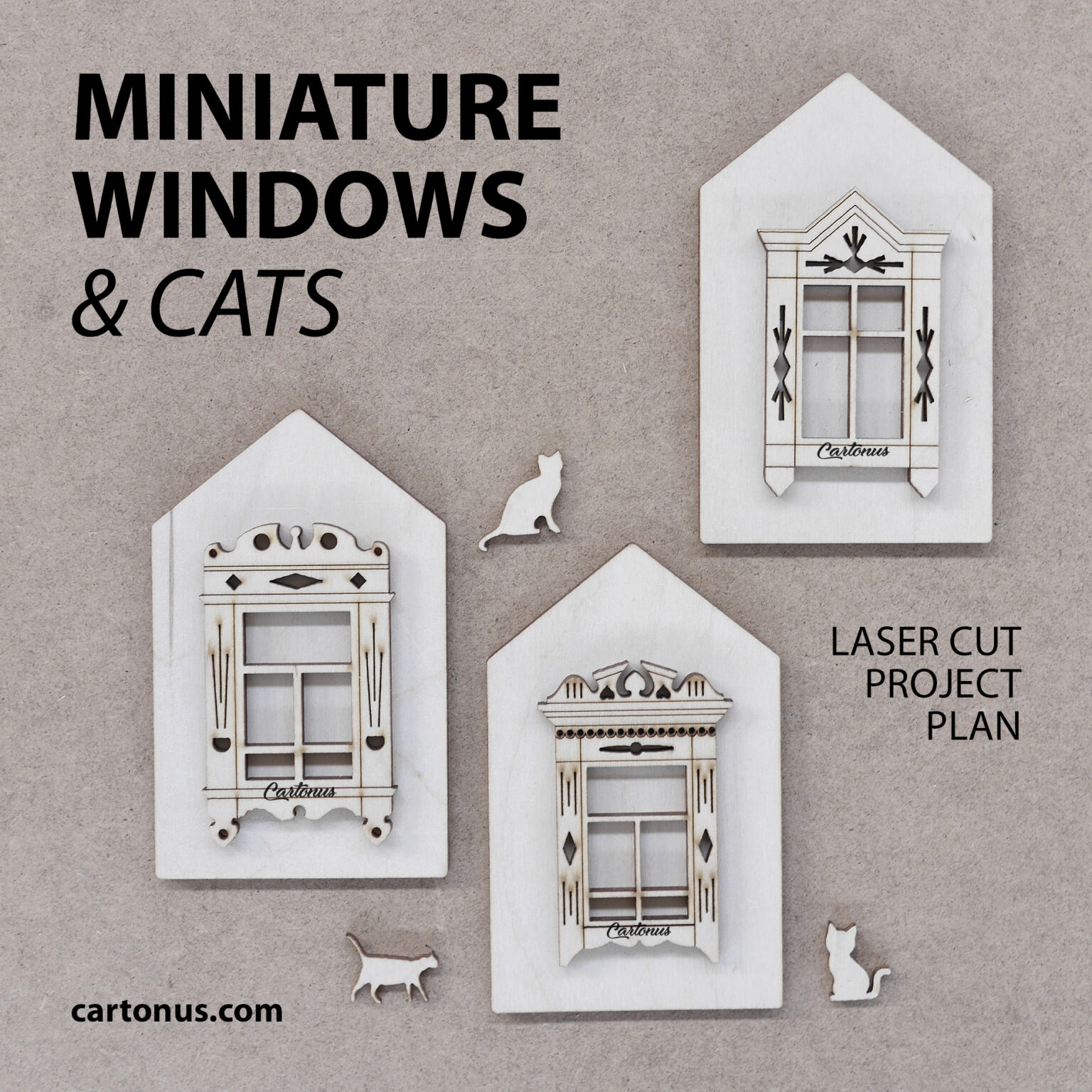 Miniature windows set - CARTONUS